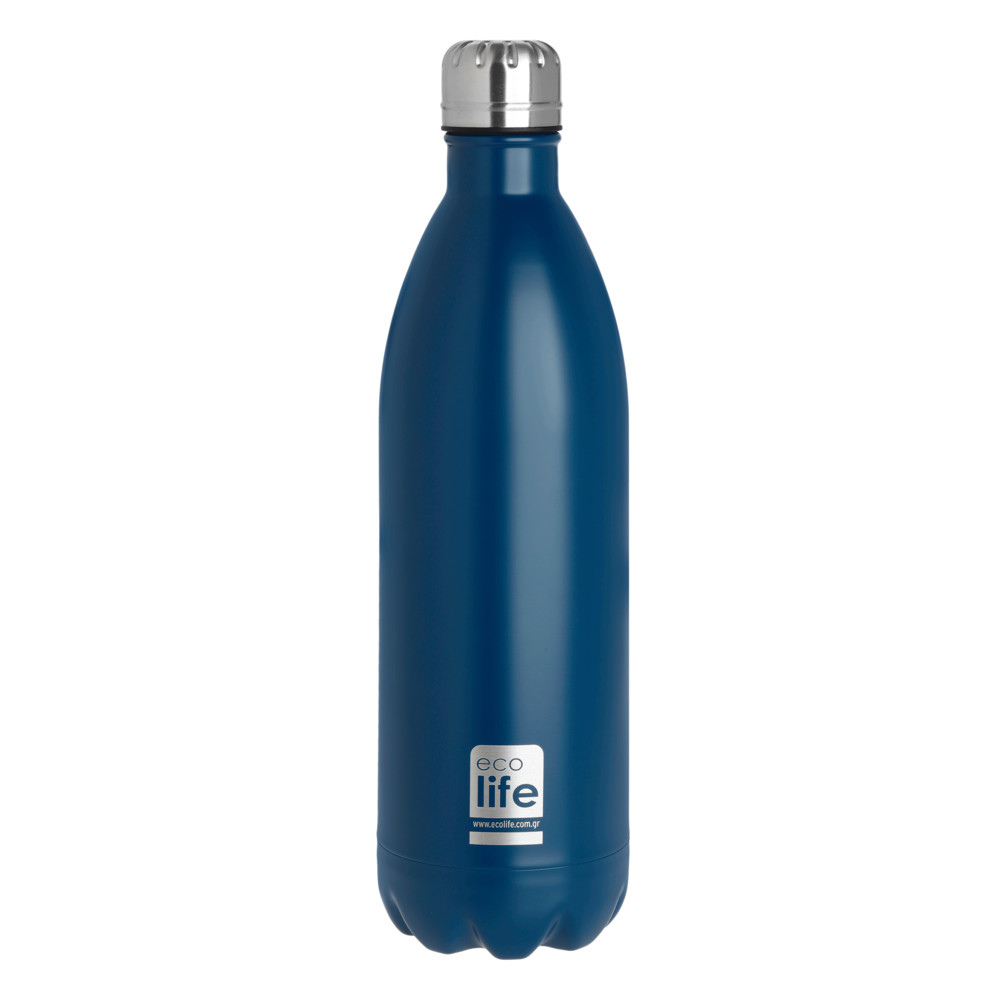ΘΕΡΜΟΣ ΜΕΤΑΛΛΙΚΟ ECOLIFE 1000ml- ΜΠΛΕ | kanatas.gr